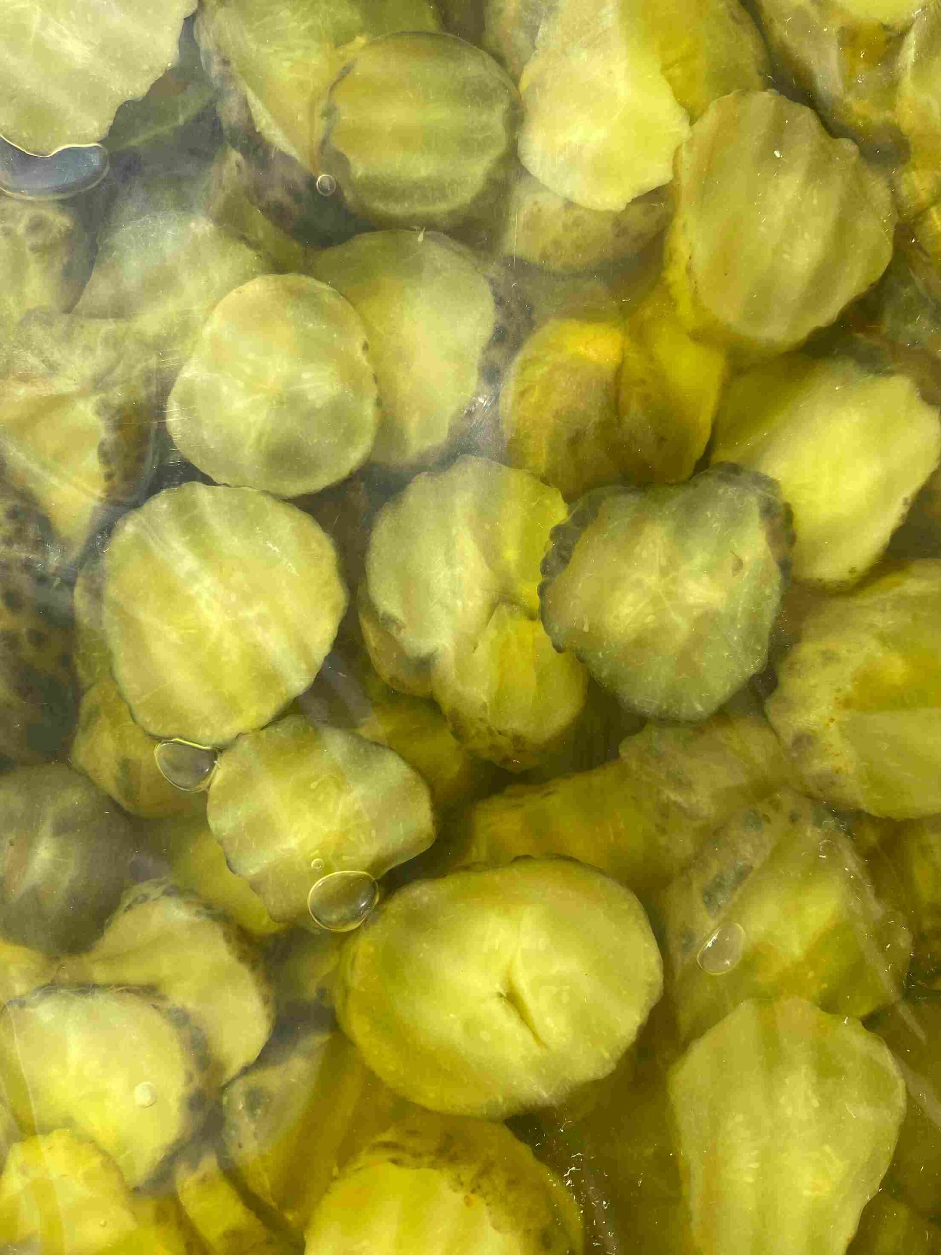 American choice Hamburger dill cucumber crinkle cut pickle 12x1.2kg ...